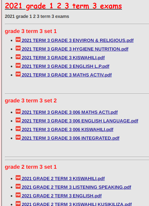 2021 grade 1 2 3 term 3 exams » KCSE REVISION 2021 grade 1 2 3 term 3 exams » KCSE REVISION